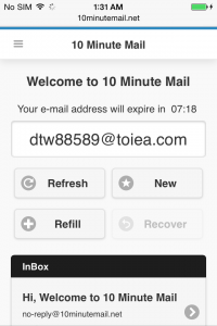 Mobile version website updated. – 10 Minute Mail